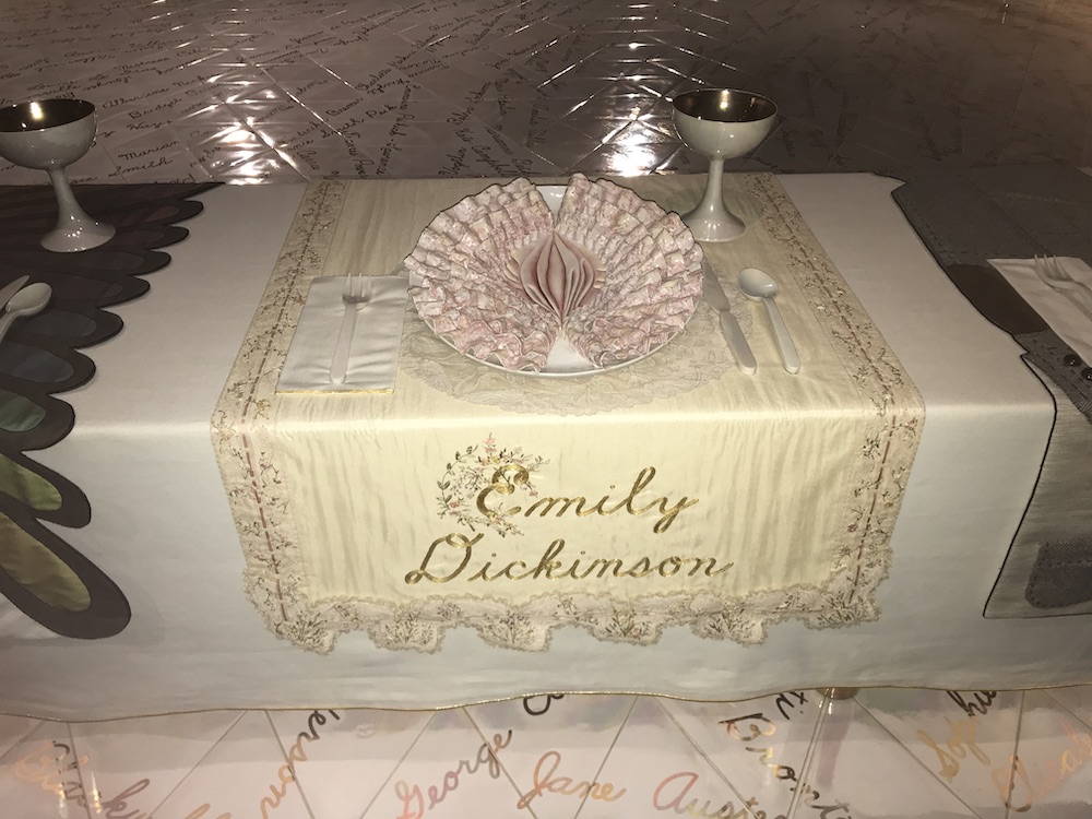 1974-1979 Judy Chicago: The Dinner Party – Emily Dickinson